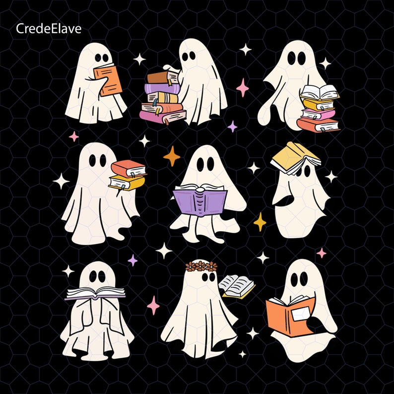 Ghost Halloween Png, Ghost Books Png, Teacher Halloween Png, Read More ...