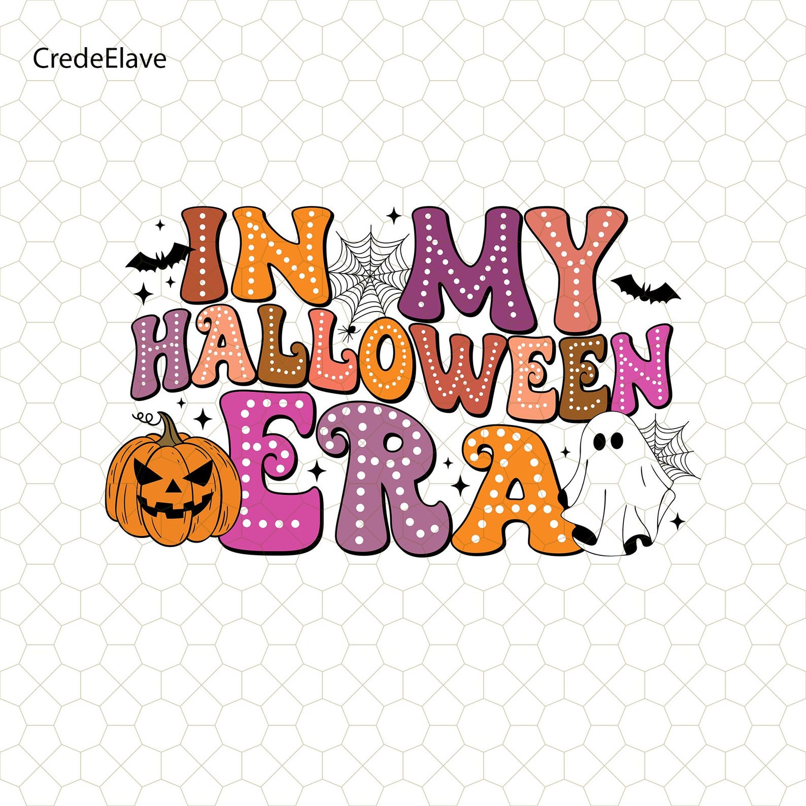 In My Halloween Era Png, Halloween Era Png, Groovy Halloween Png ...