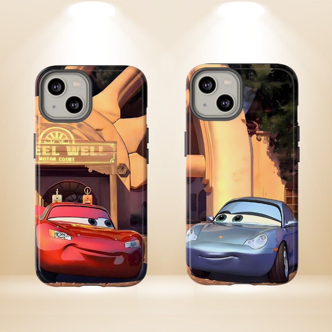 Lightning Mcqueen & Sally Couple Phone Case, Phone Case Couple ...