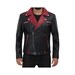 Red and Black Devil Leather Jacket, Black & Red Fashion Leather Jacket ...