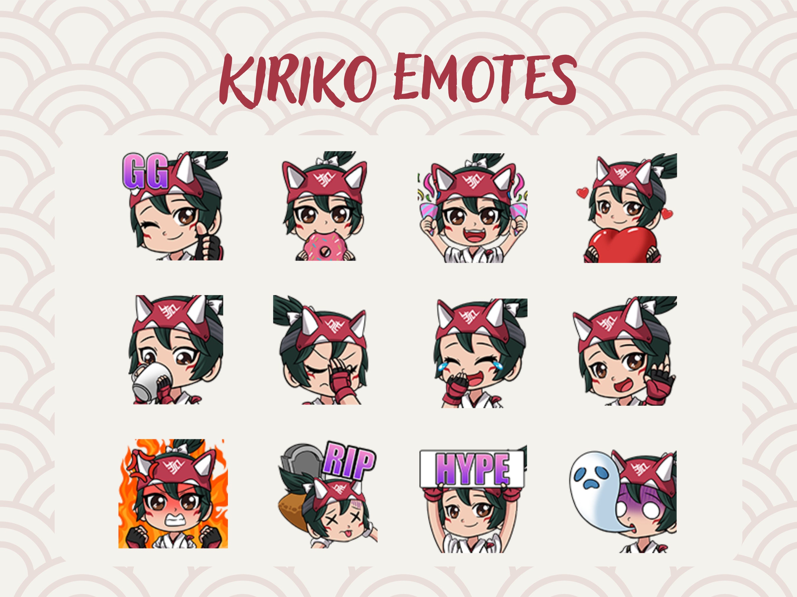 Kiriko Twitch Emotes - Etsy