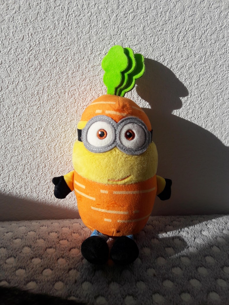 Despicable Me Minion Plushie Character Tom as Carrot Plush Toy Action ...