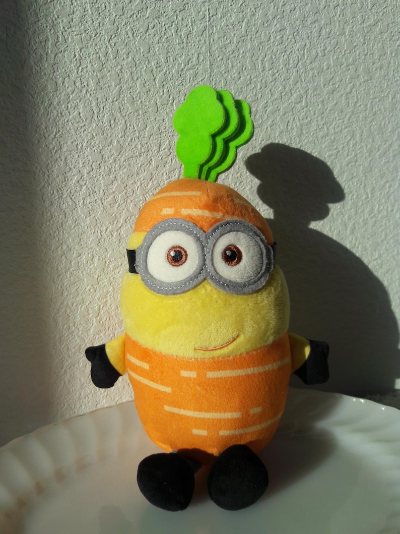 Despicable Me Minion Plushie Character Tom as Carrot Plush Toy Action ...