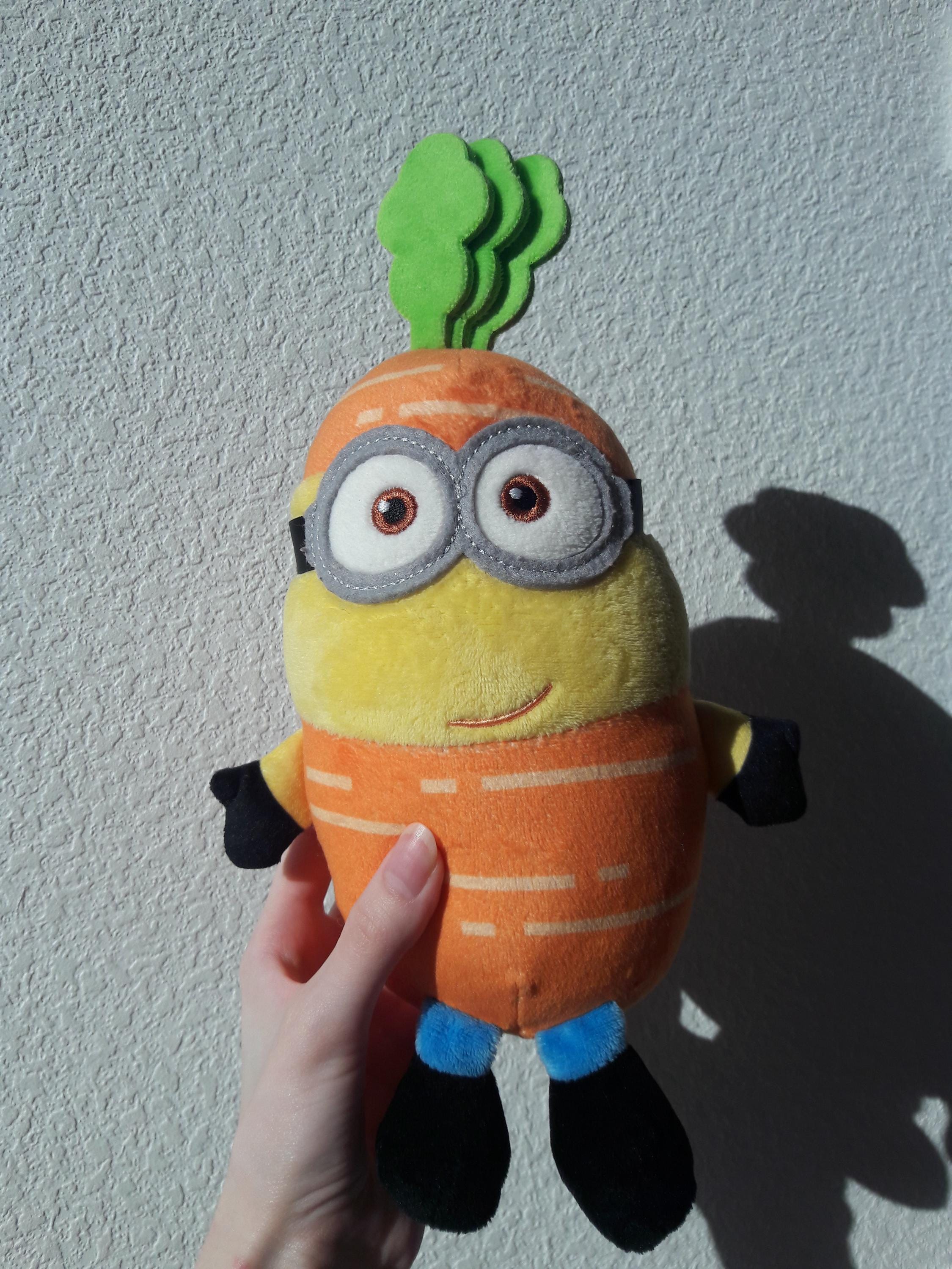 Despicable Me Minion Plushie Character Tom as Carrot Plush Toy Action ...