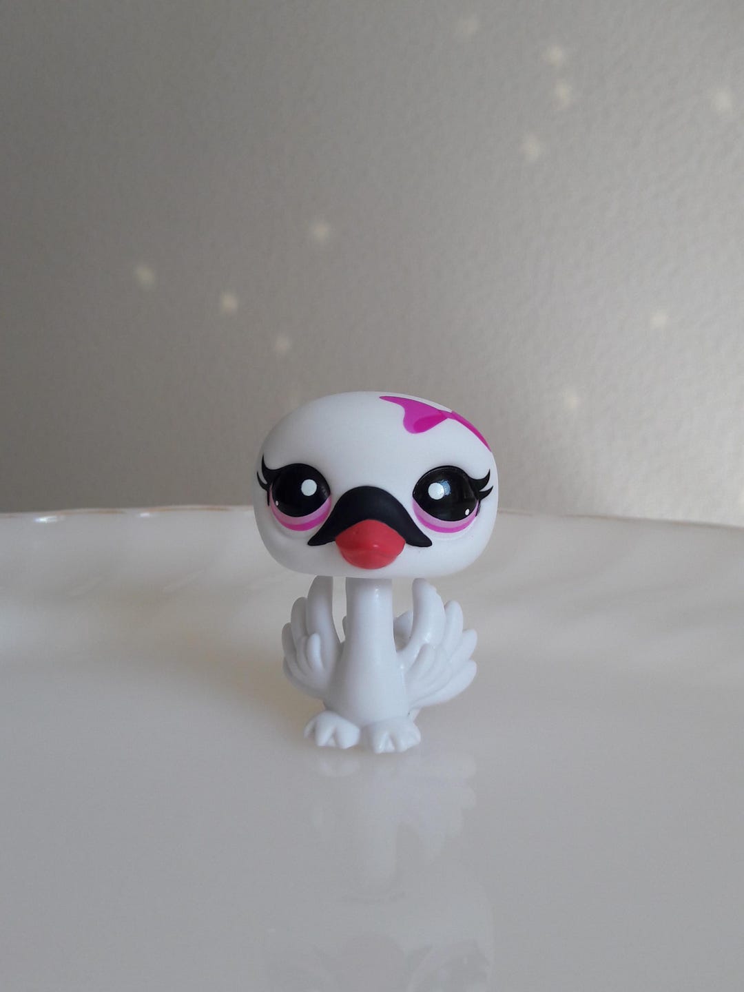 Vintage 2008 Hasbro Littlest Pet Shop Beautiful White Swan #3559 Rare ...