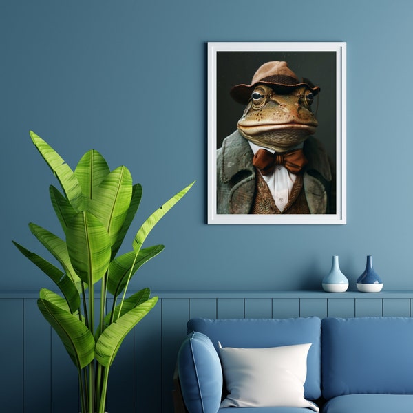 Gentleman Frog - Etsy
