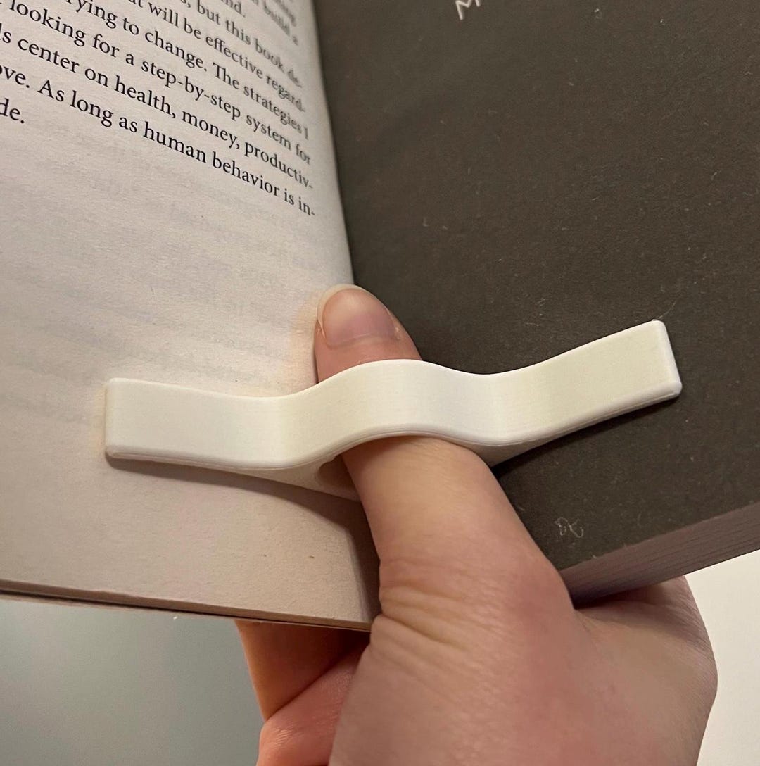 Personalised Book Page Holder, Thumb Page Holder, Book Accesories, Book ...