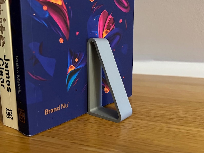 Minimalist Book End: Modern 3D Printed Design - Etsy