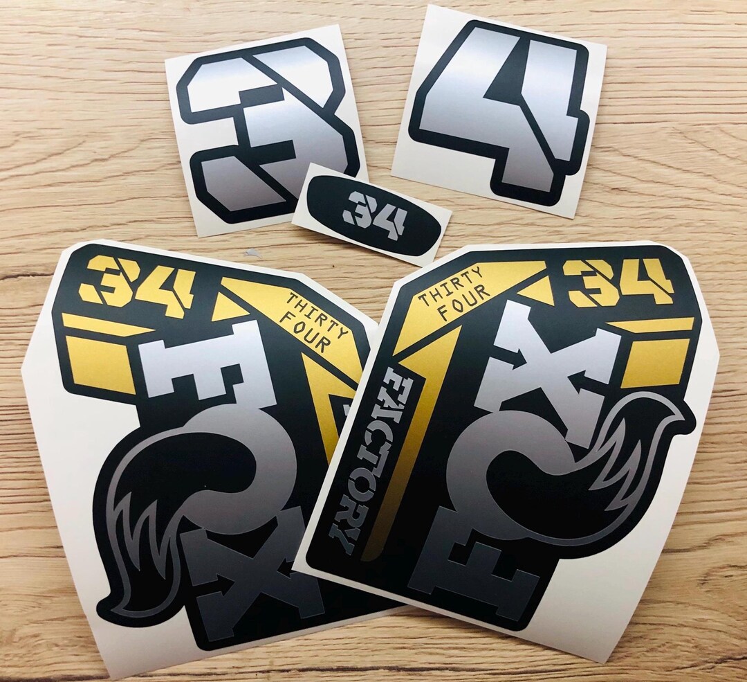 Custom Fox 34 Factory Decal Kit - Kashima Gold/silver/black - Etsy