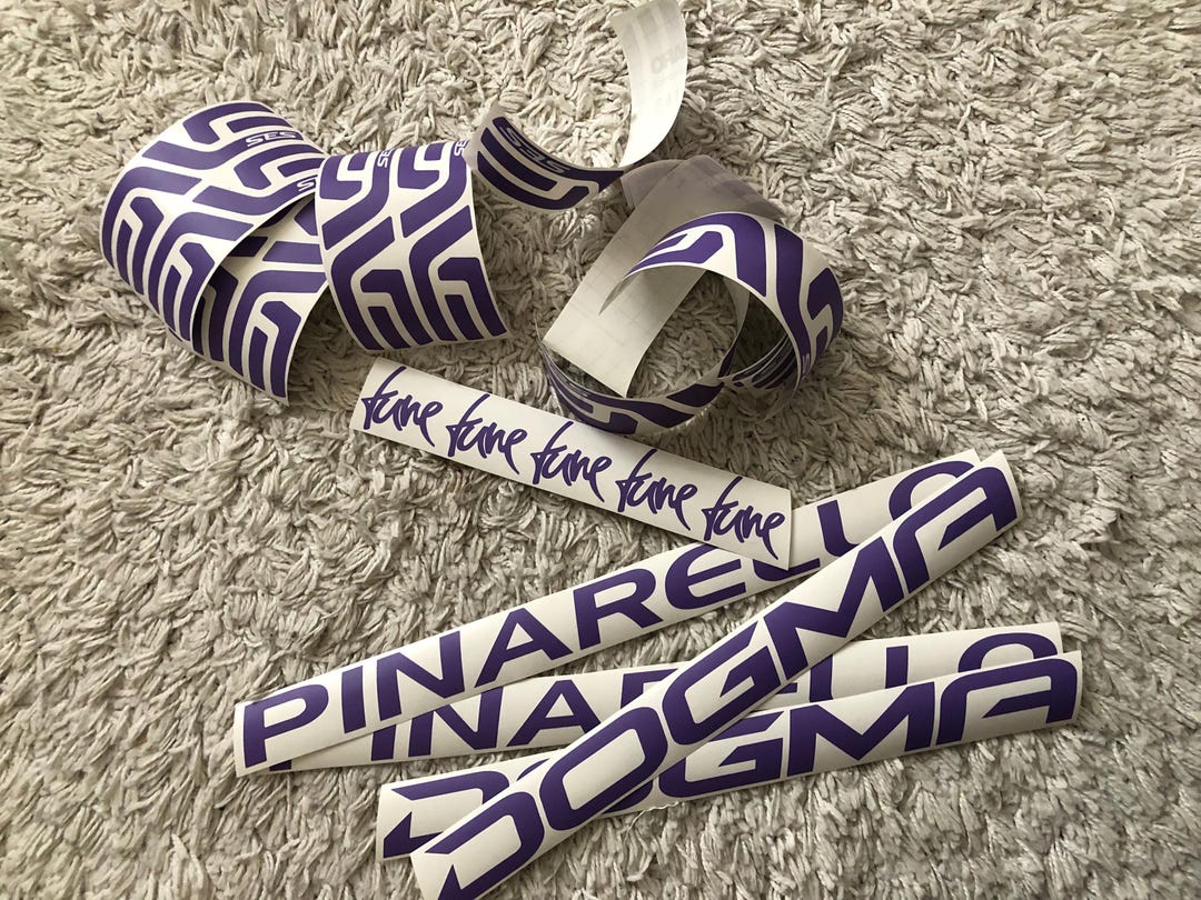 Custom Pinarello Dogma Frame & ENVE SES Rim Decal Kit - Purple - Etsy UK