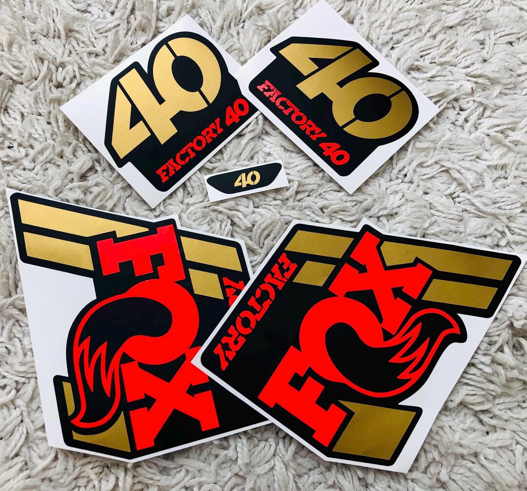 Custom Fox 40 Factory Decal Kit - Kashima Gold/fluo Neon Red/black - Etsy