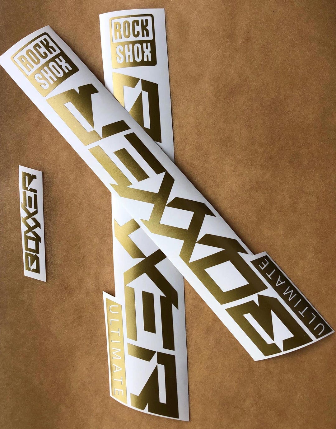 Custom Rock Shox Boxxer Ultimate Decal Kit Matt Gold - Etsy