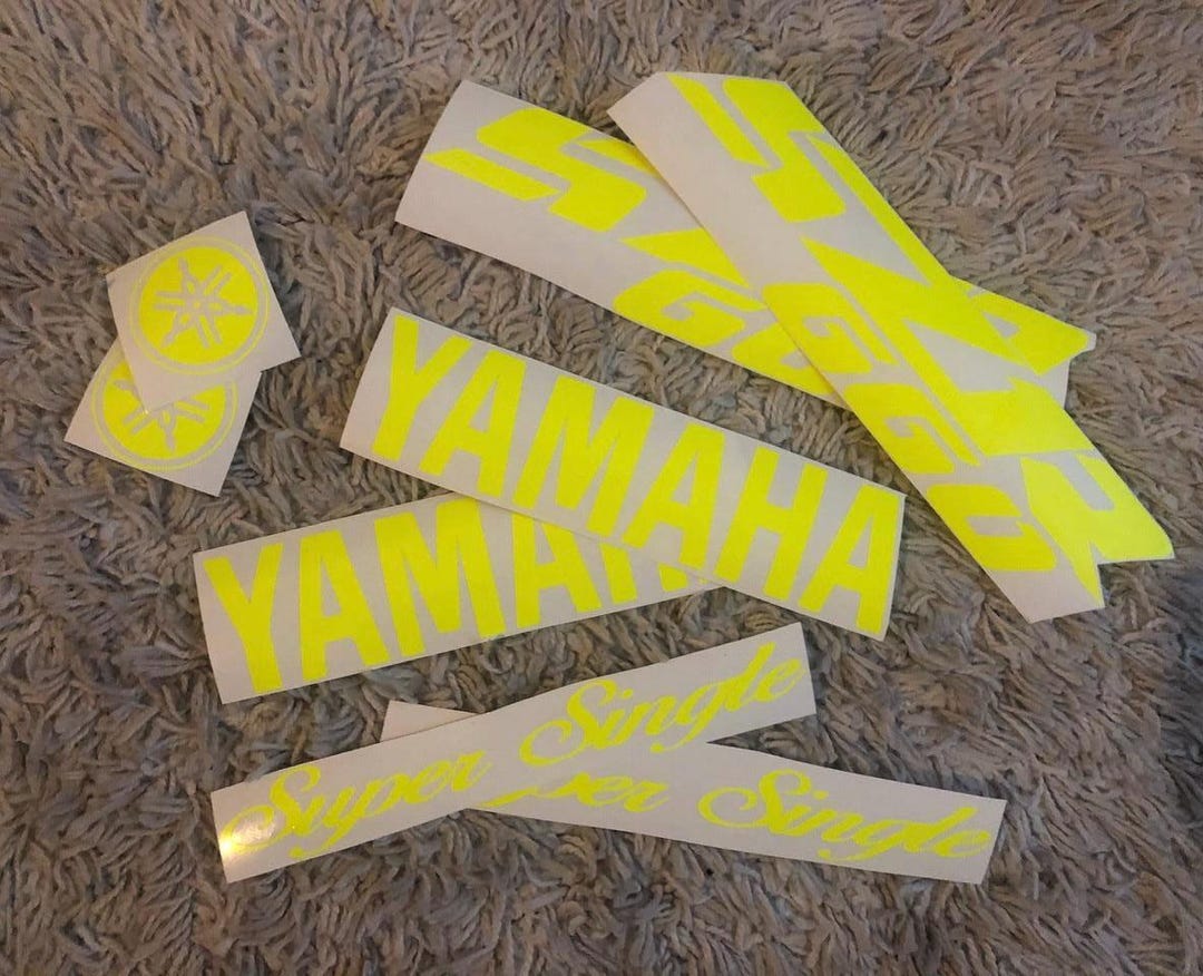 Custom Yamaha SZR 660 Body Decal Kit Fluo Neon Yellow - Etsy