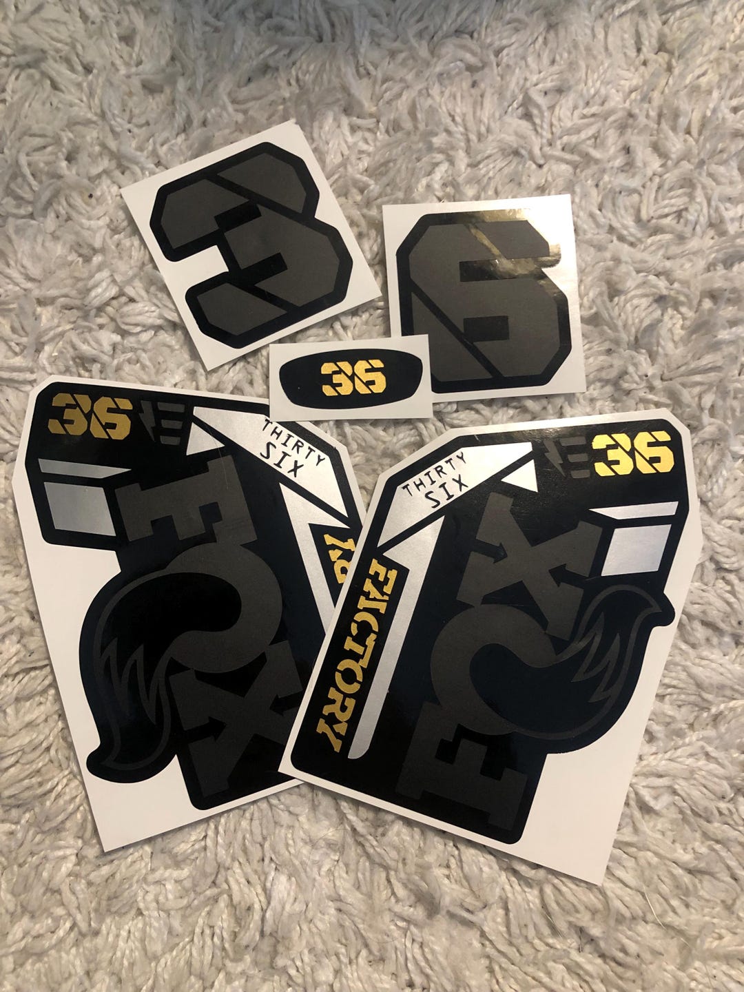 Custom Fox 36 E Factory E-bike Decal Kit Kashima Gold/silver/black - Etsy