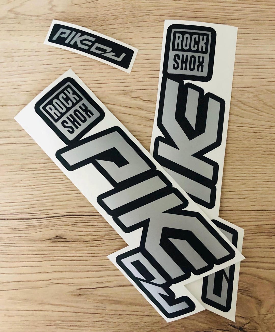 Custom Rock Shox Pike DJ Decal Kit Silver/black - Etsy