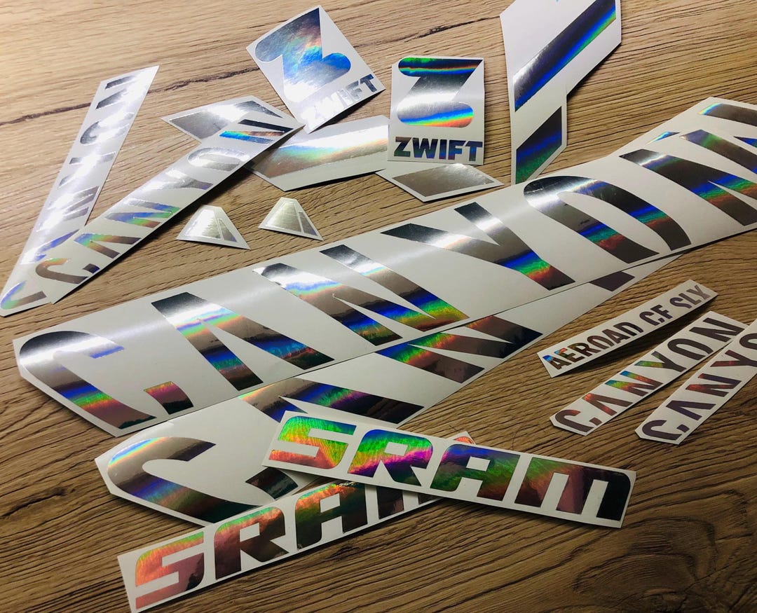 Custom Canyon Aeroad CF SLX Frame Decal Kit - Holographic - Oilslick ...