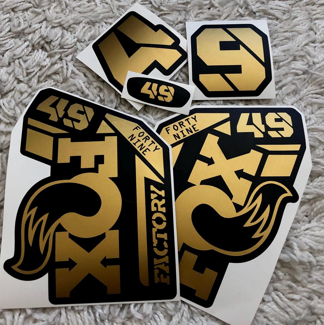 Custom Fox 49 Factory Decal Kit - Kashima Gold/black - Etsy UK