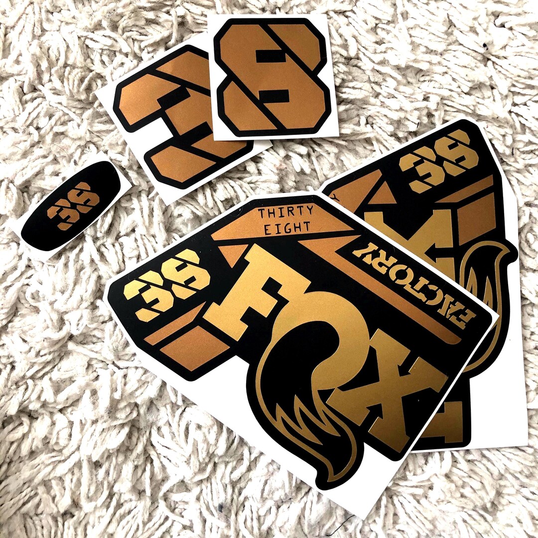 Custom Fox 38 Factory Decal Kit Kashima Gold/copper/black - Etsy