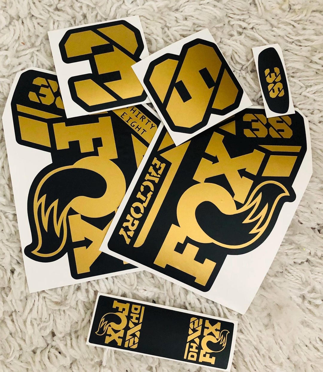 Custom Fox 38 Factory & DHX2 Coil Decal Kit Kashima Gold/black - Etsy