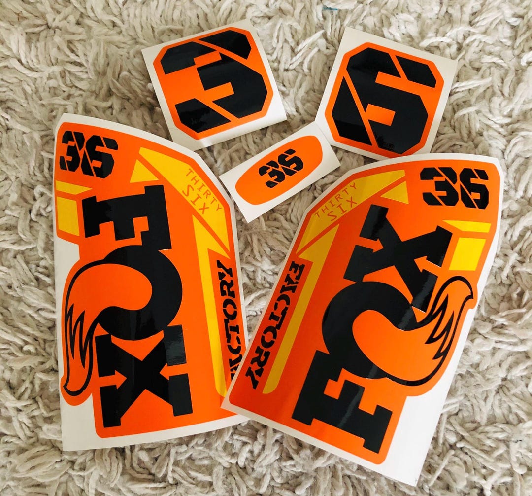 Custom Fox 36 Factory Decal Kit - Orange/yellow/black - Etsy