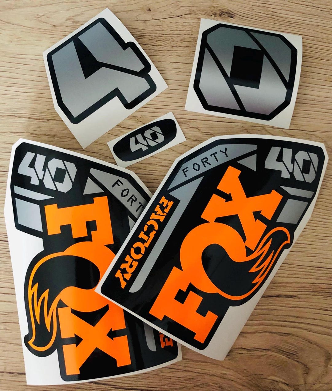 Custom Fox 40 Factory Decal Kit - Orange/silver/black - Etsy
