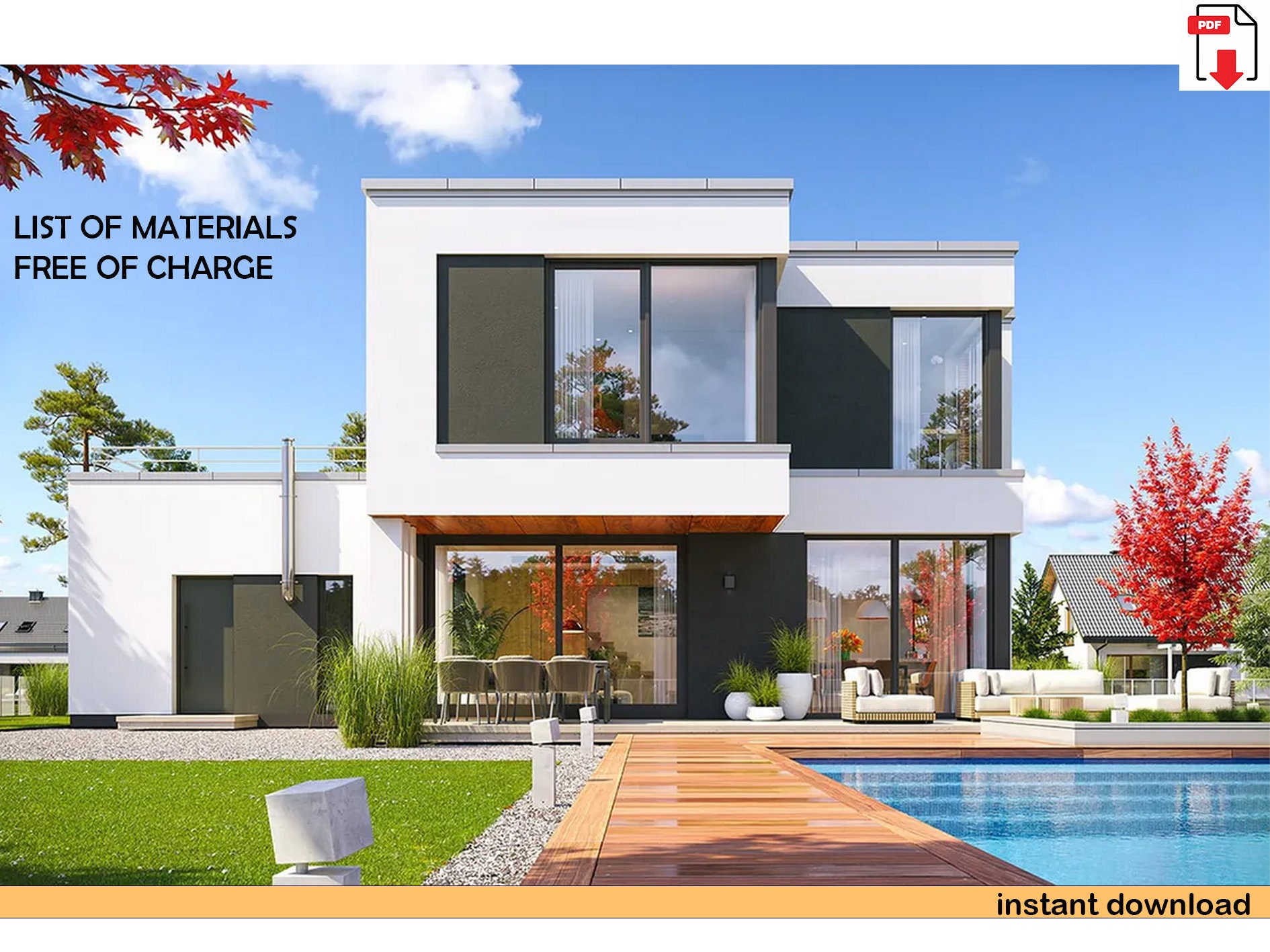 Contemporary House Plan 15m X 23m Modern Floor Plans, 4 Bedroom 410 M2 ...