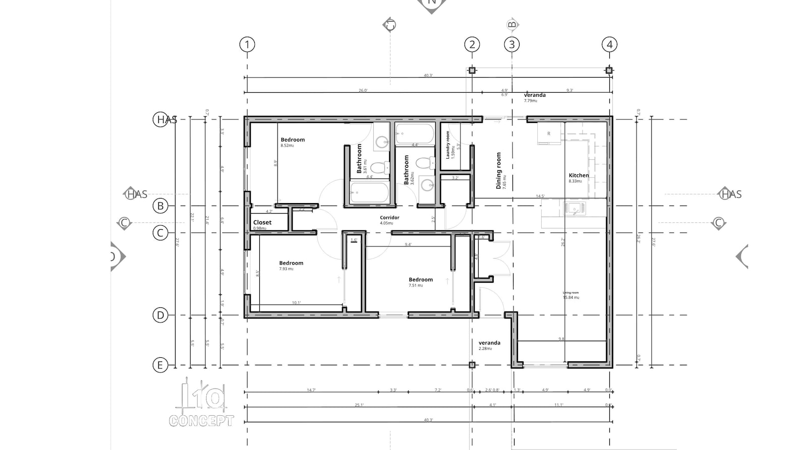 Modern Cabin House Plans, 44x30 Log Cabin Floor Plan, Small Tiny House ...