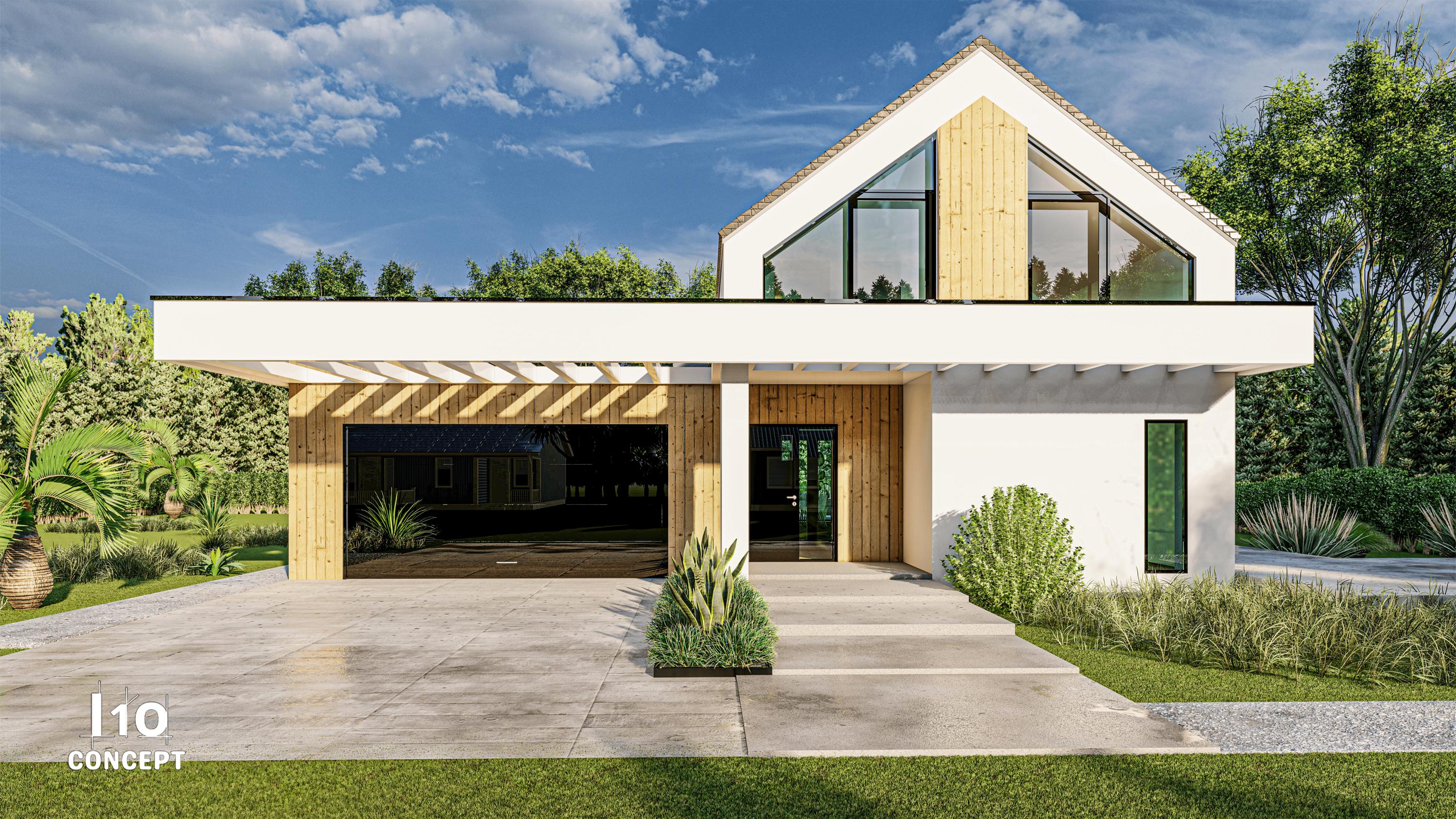 House Plan 4 Bedrooms 3 Bathrooms 259.5M2 High Gable Modern European ...