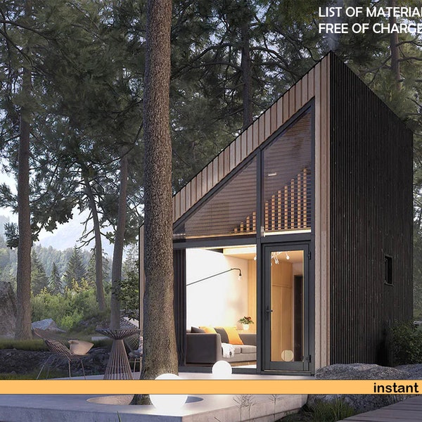 Lean to Tiny House Plans - Etsy