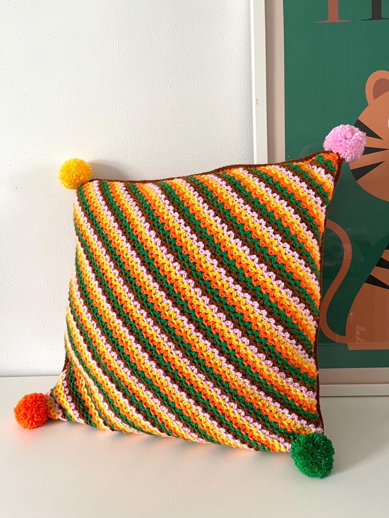 Sik Sak Pillow - Crochet Pattern - Etsy