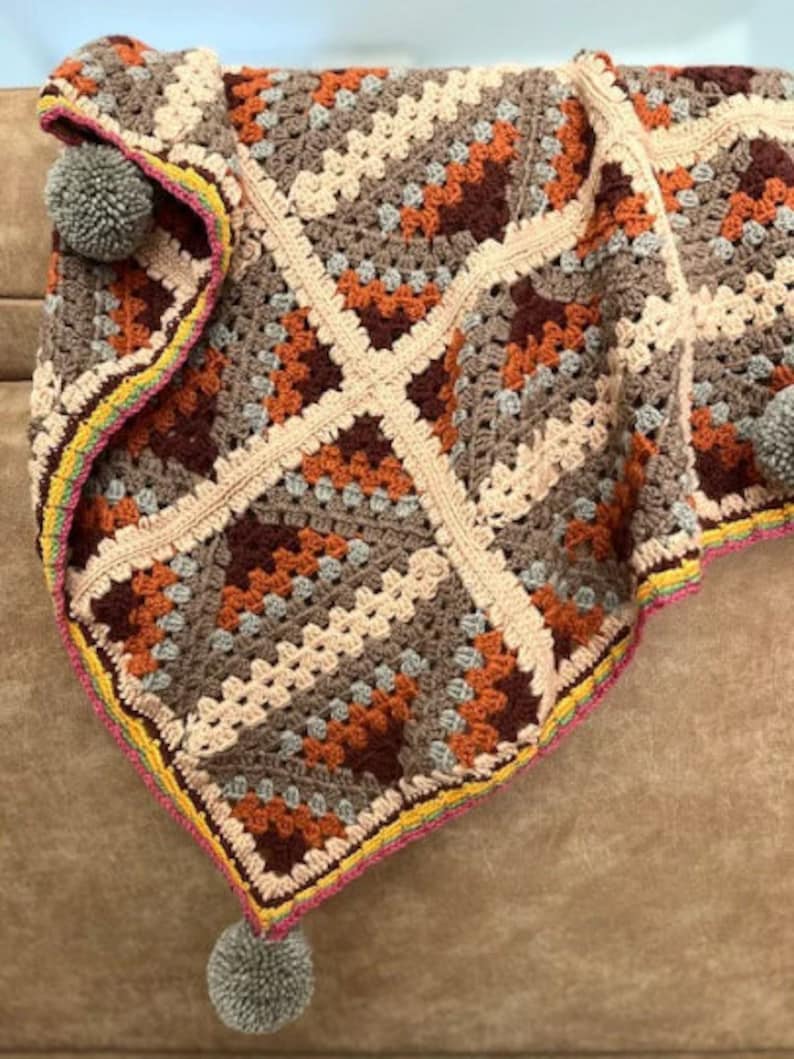 Elements Throw - Crochet Pattern - Etsy