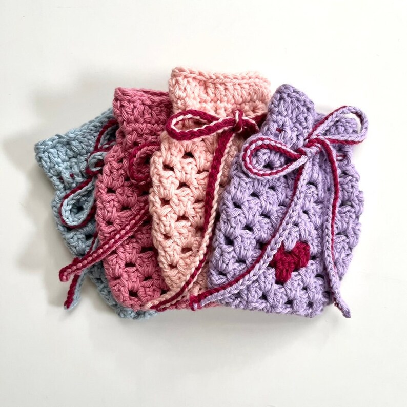 Heart Crochet Pouch Pattern PDF – Easy Beginner Valentine Gift - Etsy