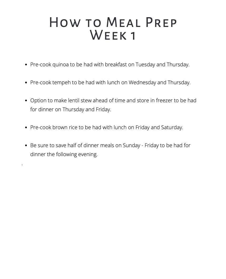 4-week Plant Based Plan by Board Certified Nutrition Specialist - Etsy