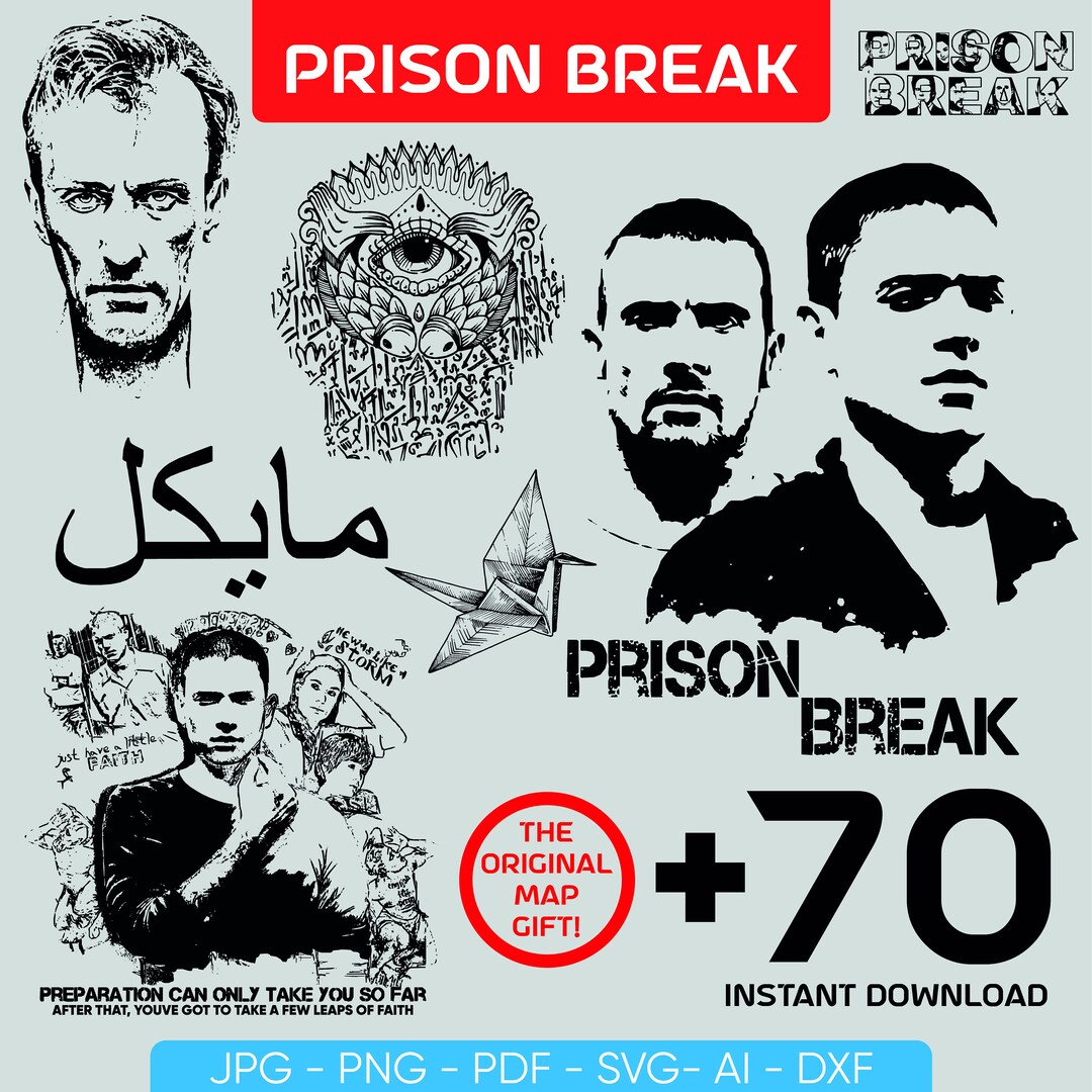 Prison Break Svg Files, Prison Svg, Prisoner Laser Files, Prison Break ...