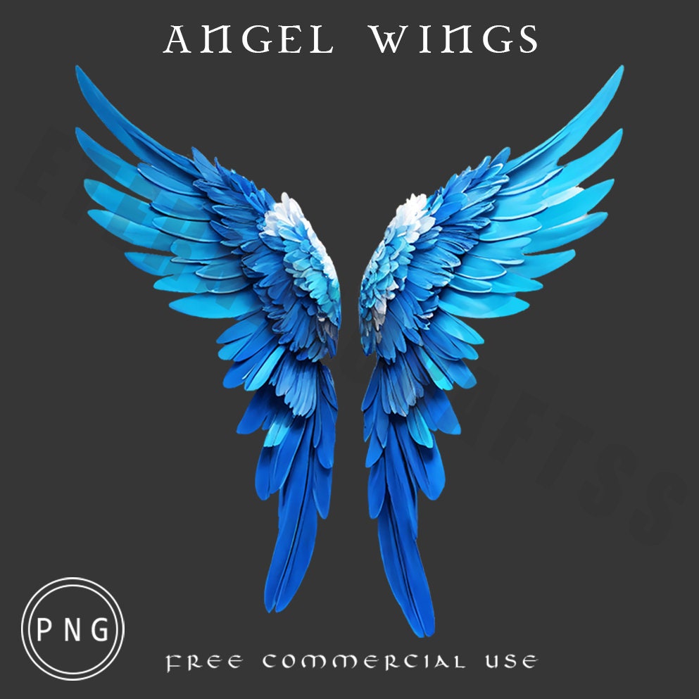 Blue Angel Wings Png ,coloured Wings, Heavenly Birthday, Image Files ...