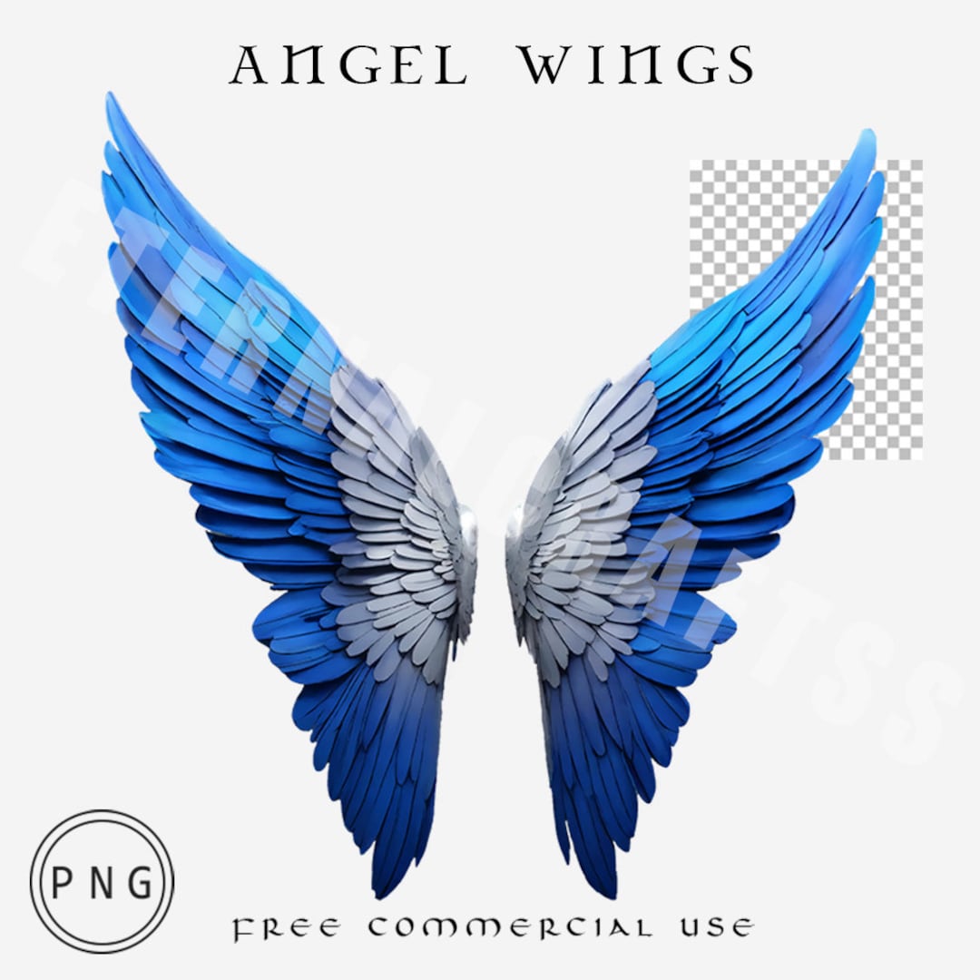 Blue Angel Wings Png ,coloured Wings, Heavenly Birthday, Image Files ...