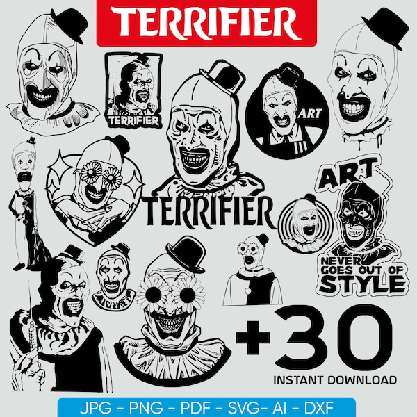 Terrifier Svg - Etsy