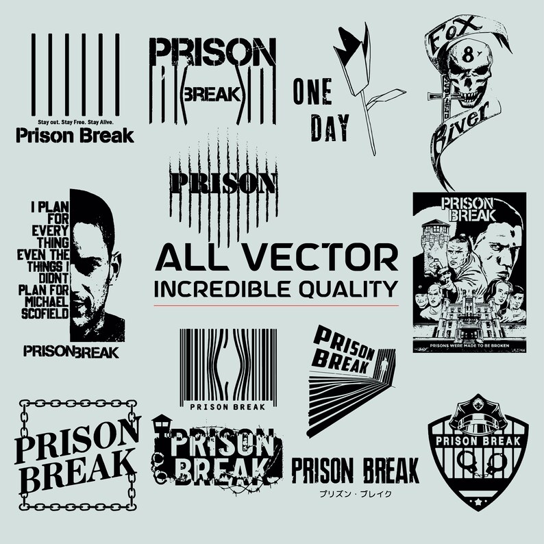 Prison Break Svg Files, Prison Svg, Prisoner Laser Files, Prison Break ...