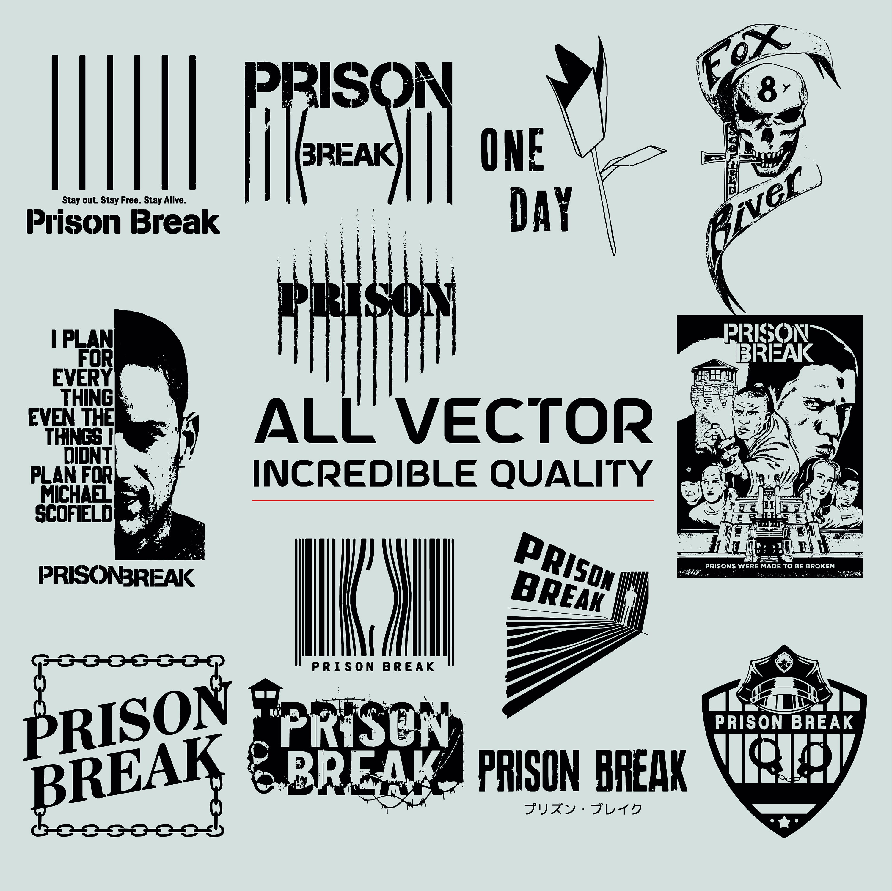 Prison Break Svg Files, Prison Svg, Prisoner Laser Files, Prison Break ...