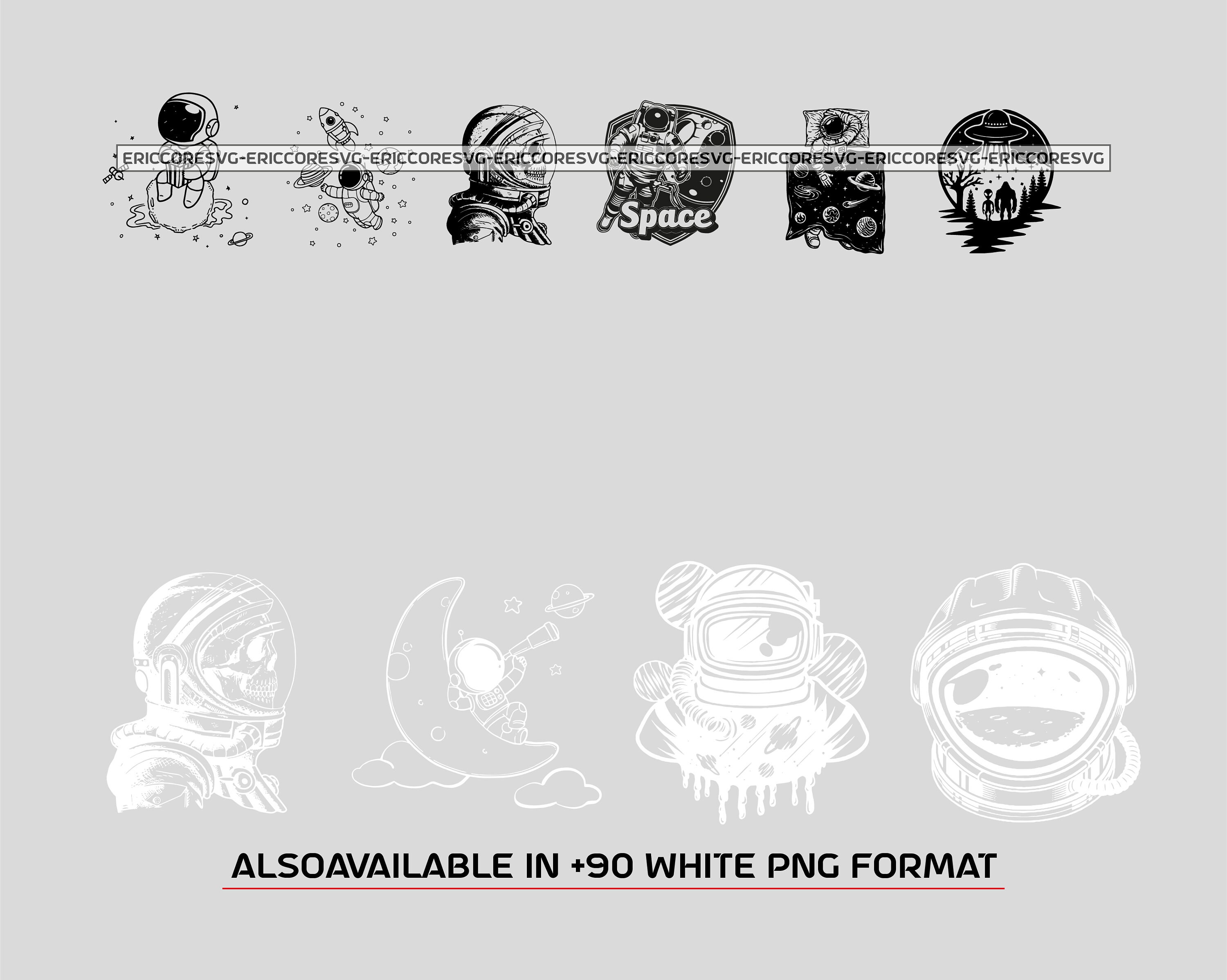 Astronaut Clipart, Astronaut SVG Cut Files, Space Files I Astronaut Svg ...
