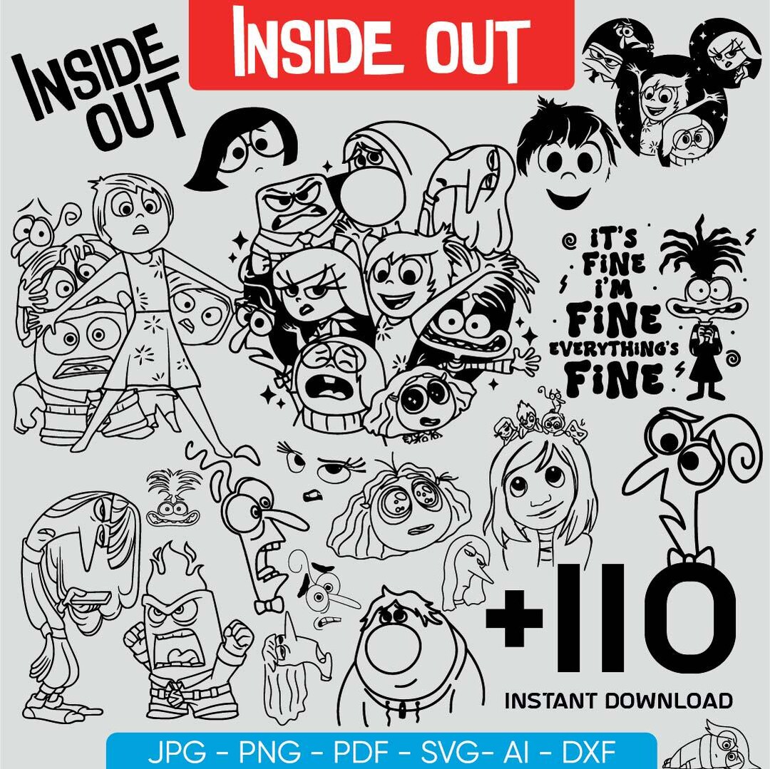 110+ Feelings & Emotions SVG Bundle – Whimsical Mental Health Designs ...