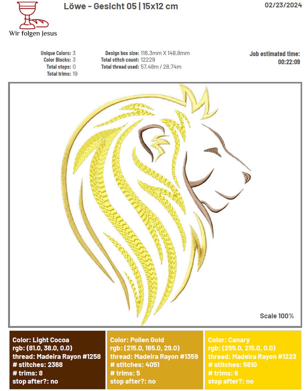 Lion Head Lion of Judah Lion Face 7 Sizes 3 Colors Embroidery File - Etsy