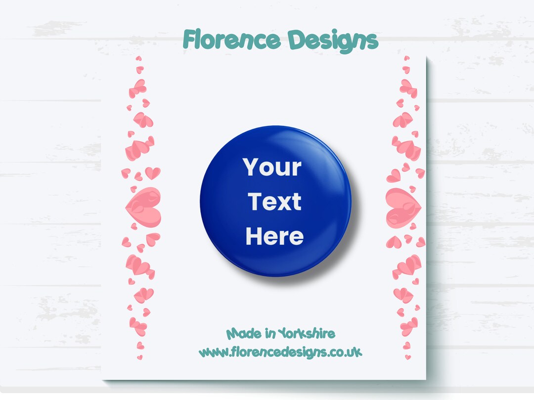 Custom Button Badge Design Your Own Personalised Badge for Events ...