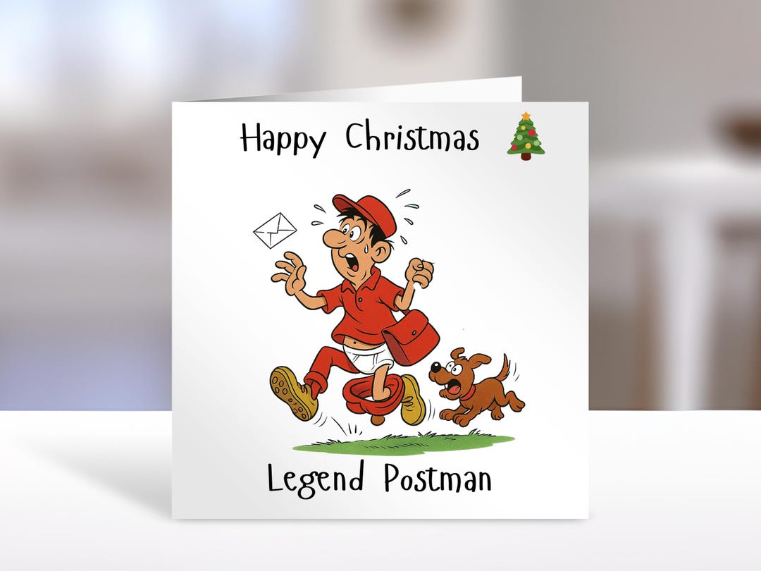 Christmas Card: for the Postman, Traditional Festive Cards - Etsy UK