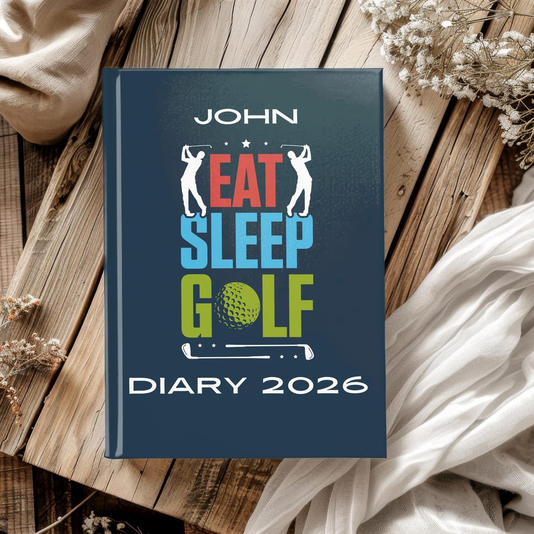 Golf Diary 2026: A5 Hardcover Journal With Thread-sewn Binding - Etsy