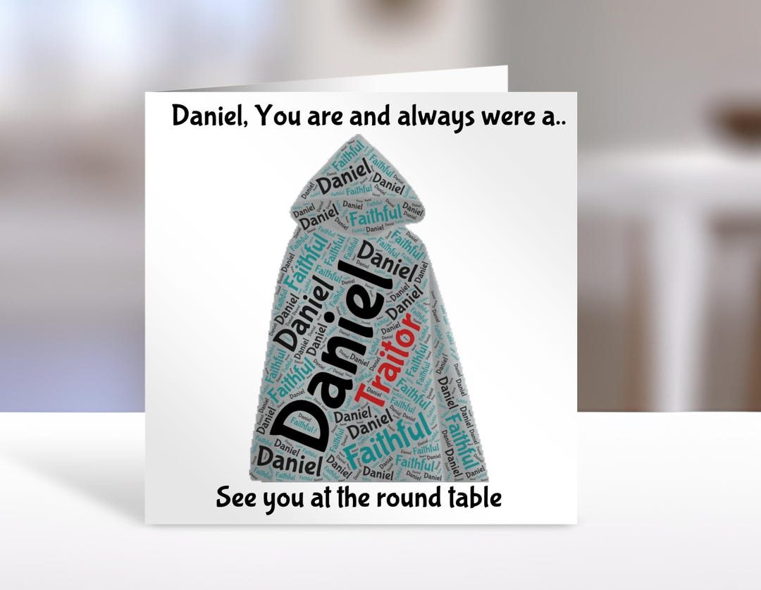 Personalised Birthday Card , Faithful or Traitor, Humorous Greeting ...