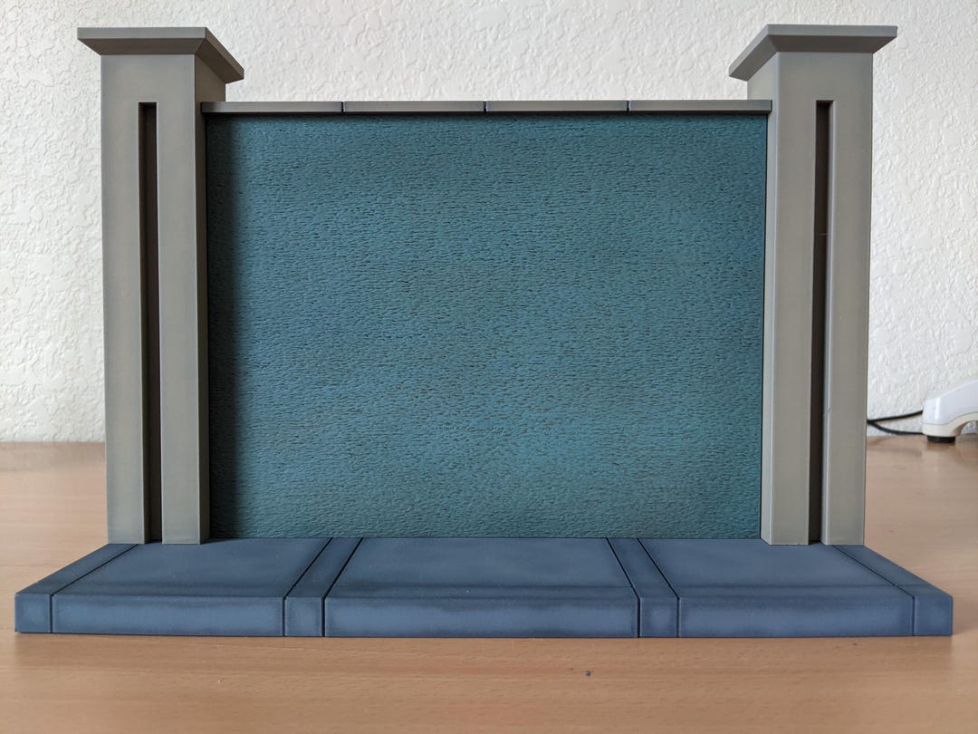 1:12 Scale Stucco Wall Diorama Display. Hand Painted. for 6-7" Action ...