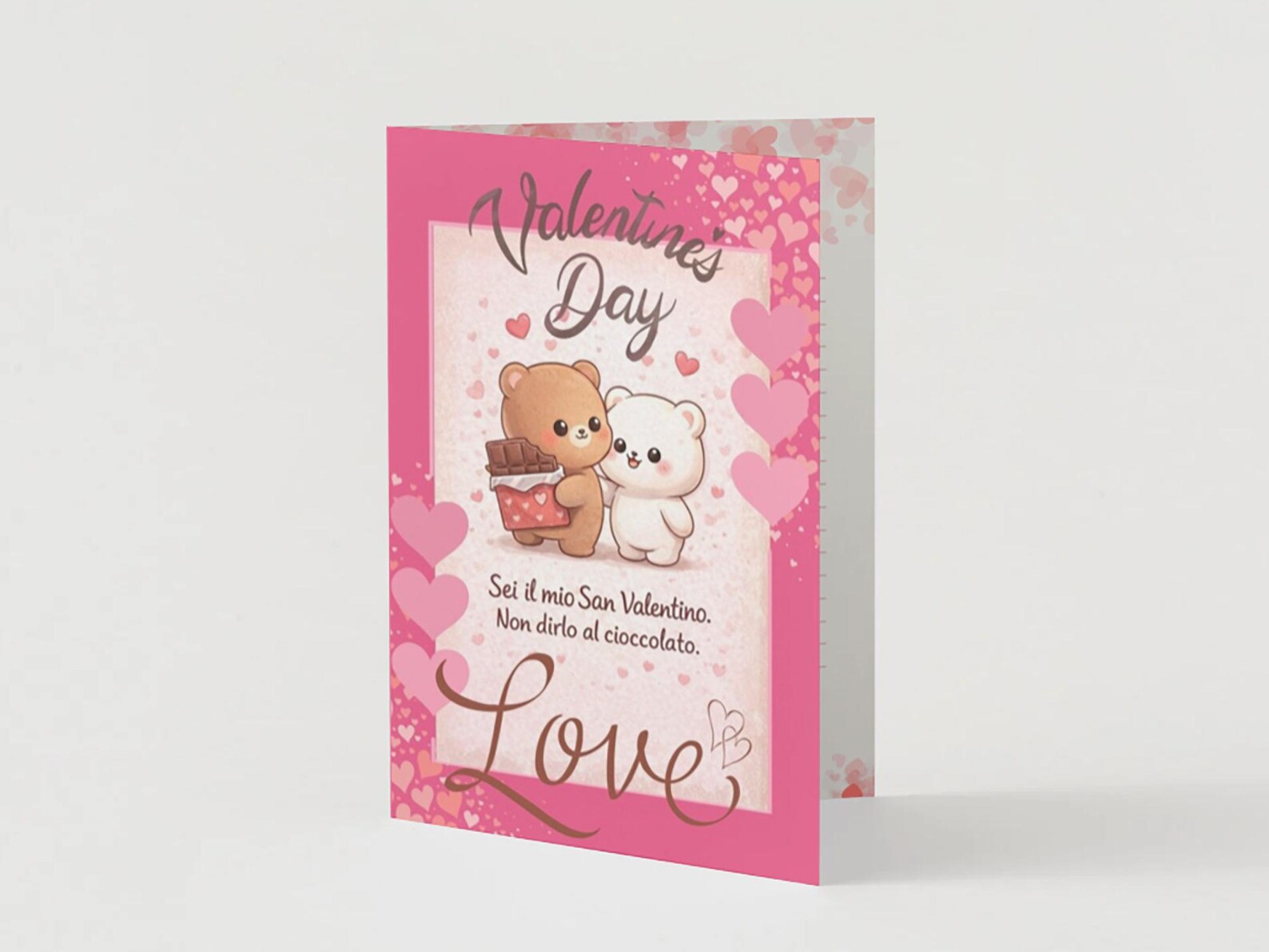Valentine's Day Teddy Bear Card - Etsy