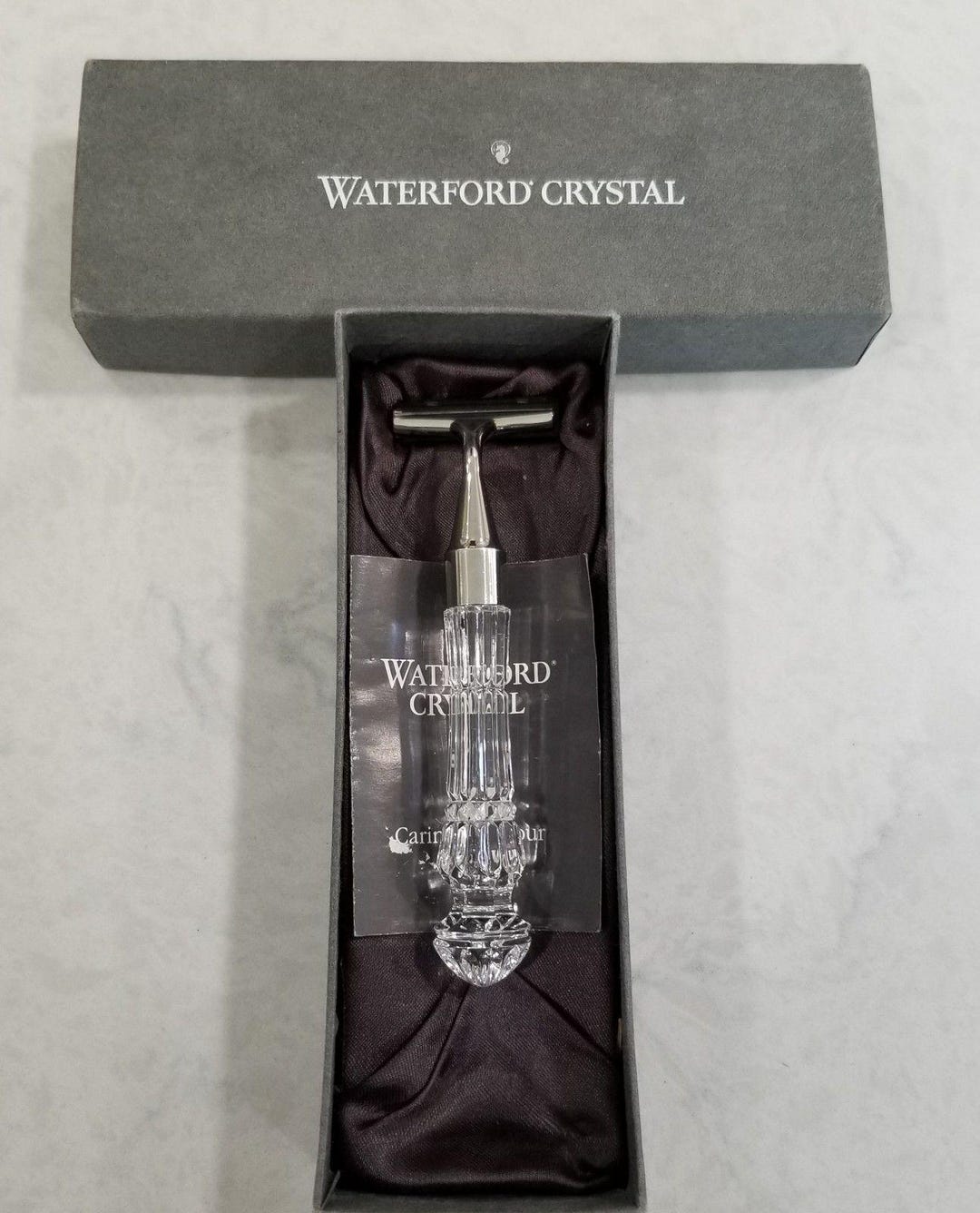 Vintage Waterford Crystal Razor With Original Box - Etsy