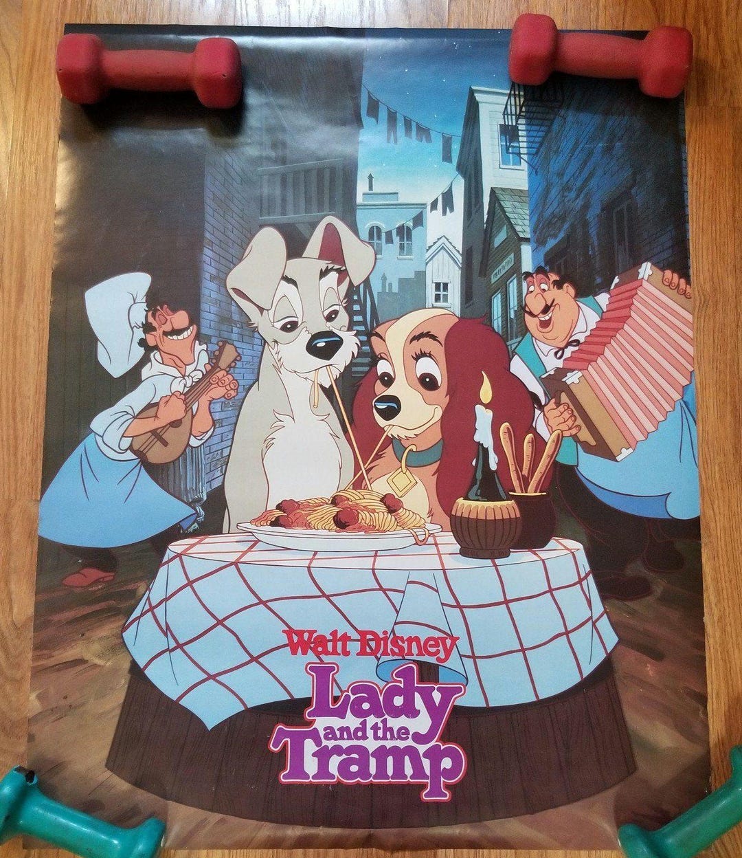 Vintage Original Walt Disney Lady & the Tramp Poster Wd-41 22"x28" 1980 ...